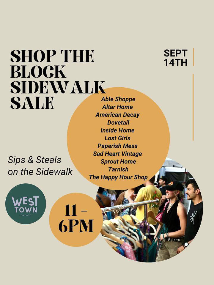 West Town Shop the Block Sidewalk Sale – Dovetail