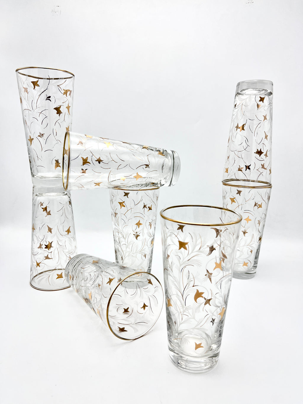 Vintage White and Gold-Plated Glasses – Dovetail