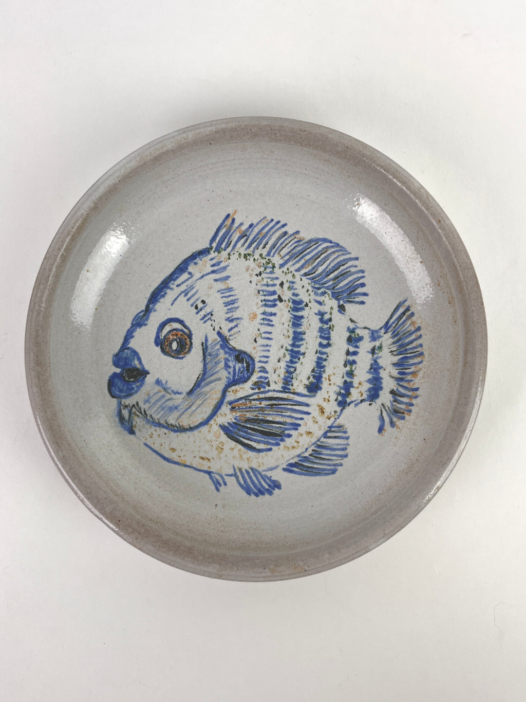 Hand-Painted Stoneware Fish Dish – Dovetail