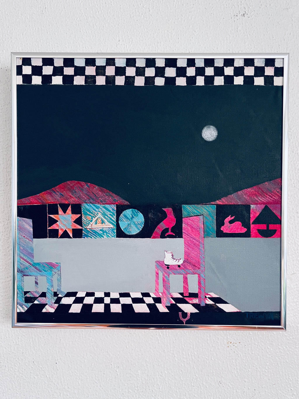Postmodern Leslie Trewyn Painting – Dovetail