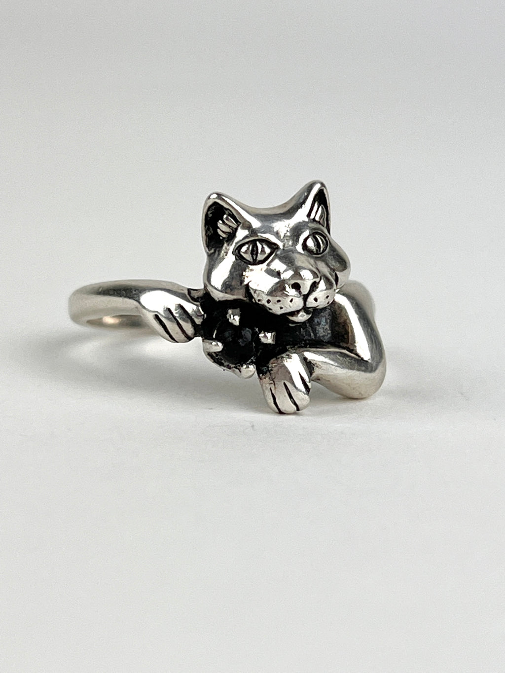 Vintage Sterling Cat Ring – Dovetail