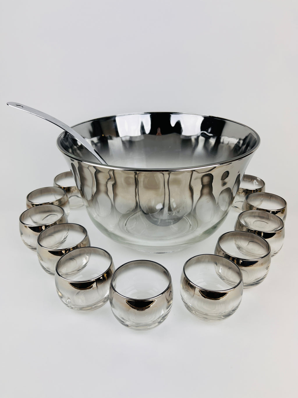 Mid-Century Modern Silver Fade Punch Set – Dovetail
