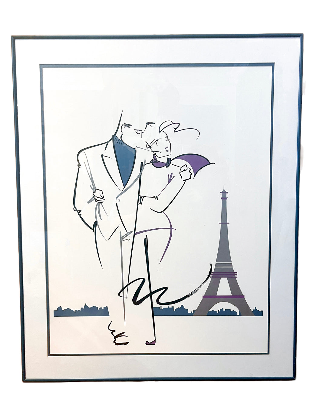 Ty Wilson “Paris Blue” Framed – Dovetail